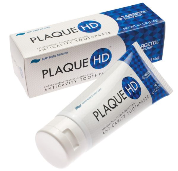 Plaque HD toothpaste helps identify and remove plaqueDr. Jacquie